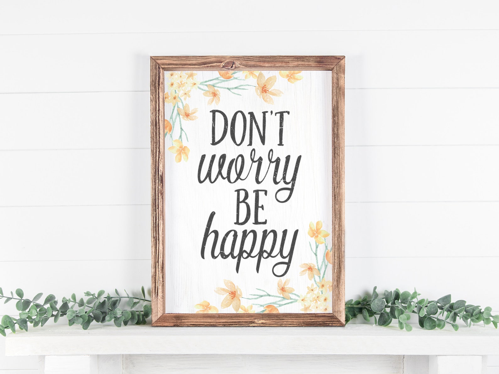 Don't Worry Be Happy Song Lyrics Sign 80s Music Be - Etsy