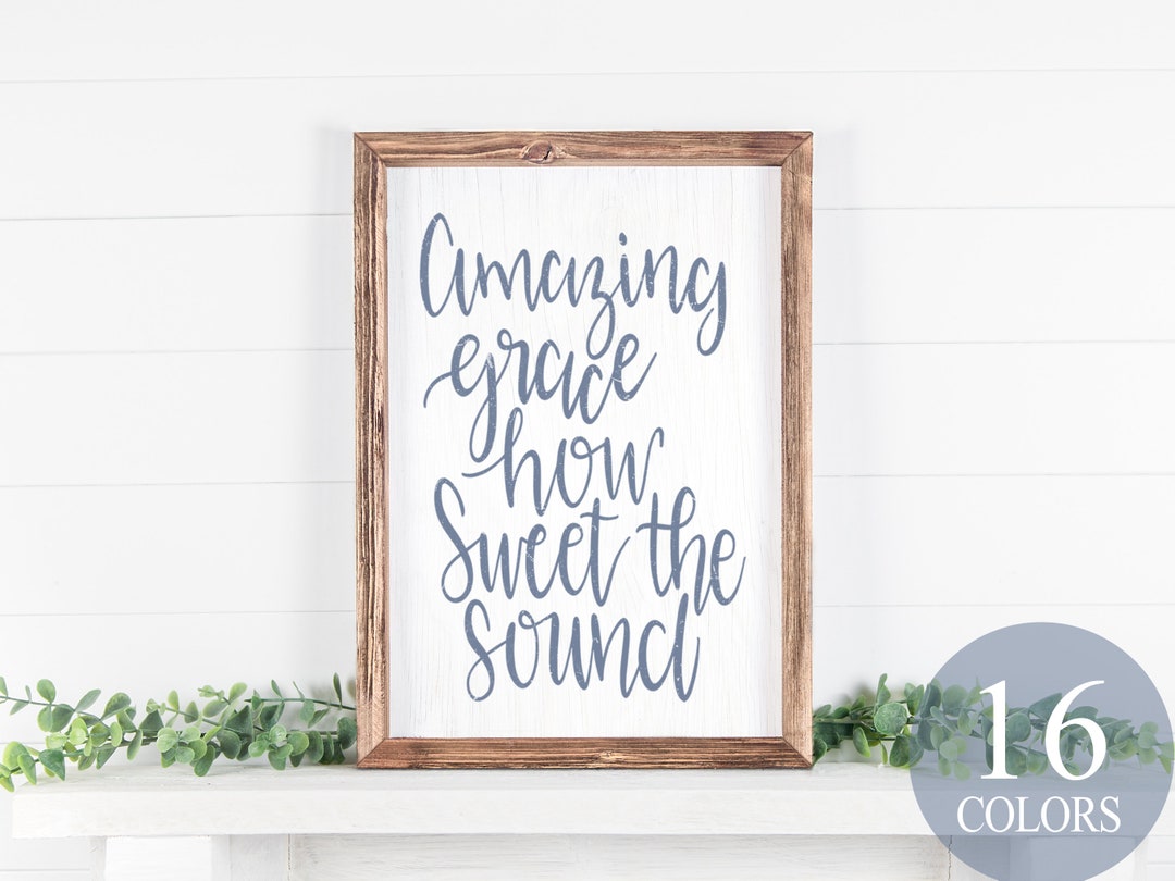 Amazing Grace Sign, Amazing Grace, Christian Music, Hymn Quotes, Hymn ...