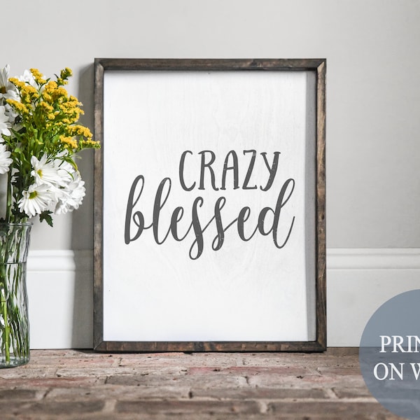 Blessed Sign - Etsy