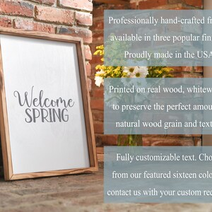 Welcome Spring, Welcome Spring Sign, Spring Decor, Entry Room Decor ...