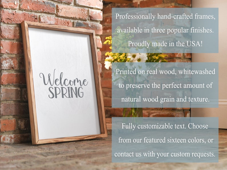 Welcome Spring Welcome Spring Sign Spring Decor Entry Room | Etsy