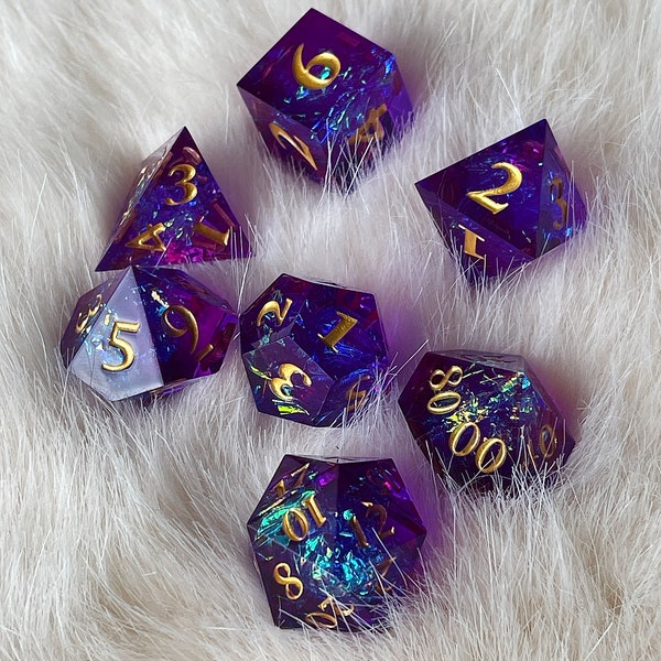 Purple Dice Set - Etsy