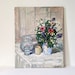 Vintage Oil Painting | Impressionist Still Life | Flowers by the Window ...