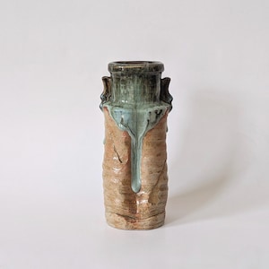 Japanese Ikebana Vase | Iga Ware Vessel | Studio Pottery Hanaire - Etsy