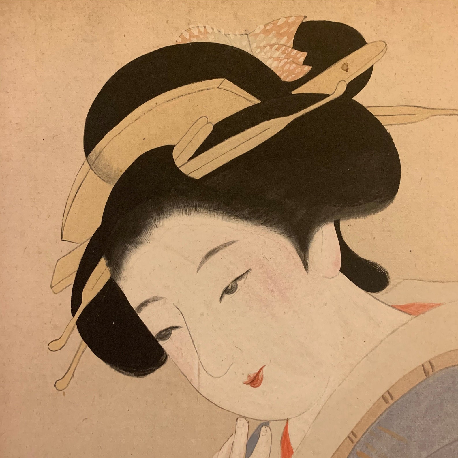 Shikishi Watercolor Drawing Geisha - Etsy Hong Kong
