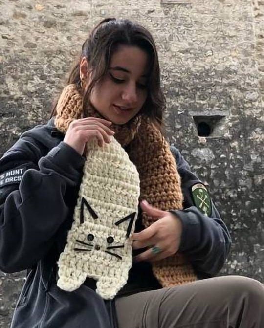 Cat Scarf With Paws - Etsy