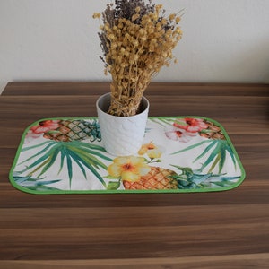 6 Pcs Pineapple Pattern Table Placemats, Fruit Placemats, Pineapple ...