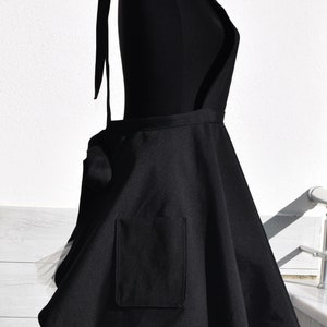 Shiny White Apron Plus Size, Fancy Apron With Side Pocket, Retro Apron ...