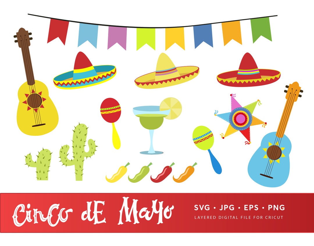 Cinco De Mayo SVG Bundle, Mexican Fiesta Svg, Cinco De Mayo Png, Fiesta ...