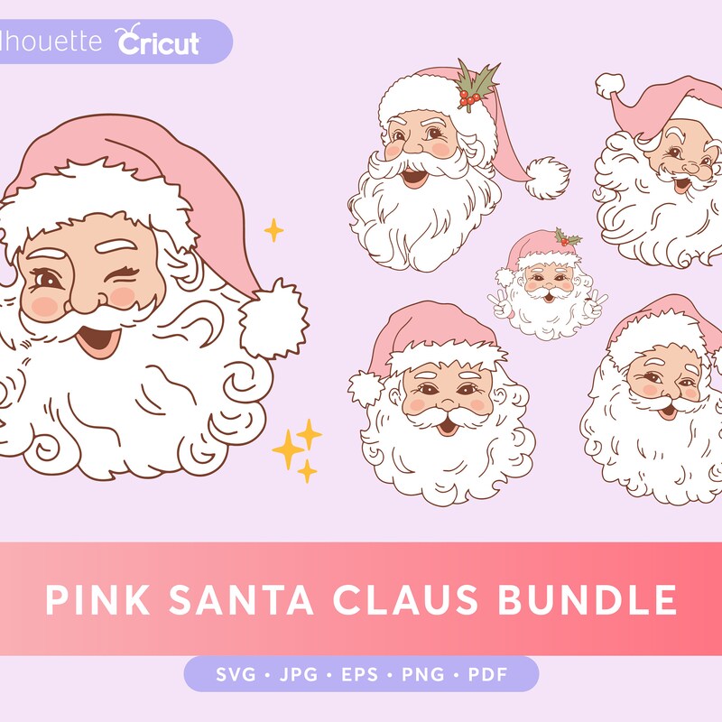 Pink Santa - Etsy