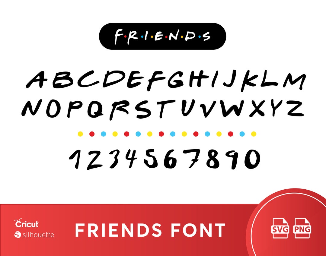 Friends Font Svg, Friends Font Alphabet Svg, Friends Letter SVG Friends ...