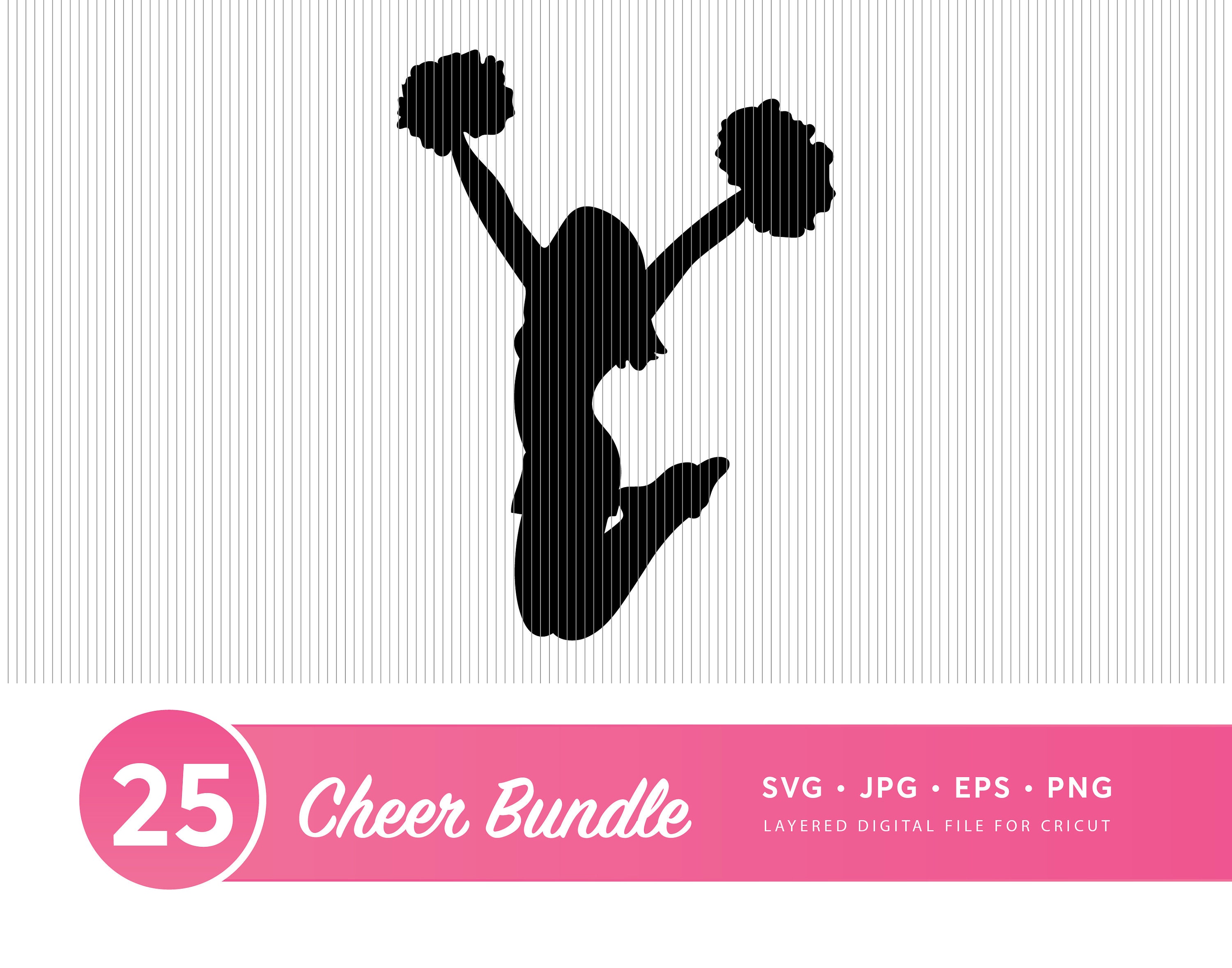 Cheer Svg Bundle Cheer Svg Cheer Squad Svg Cheer Silhouette