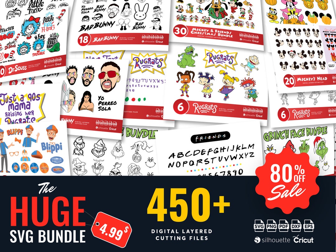 SVG Files for Cricut, for Silhouette, Cut Files, Layered, Bundle, Svg ...