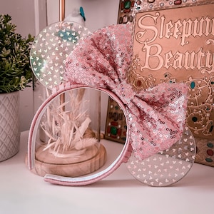 Handmade Resin Disney Ears in 'pretty in Pink' - Etsy