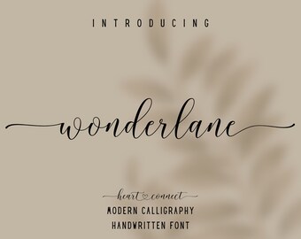 Long Tail Cursive Font - Etsy UK