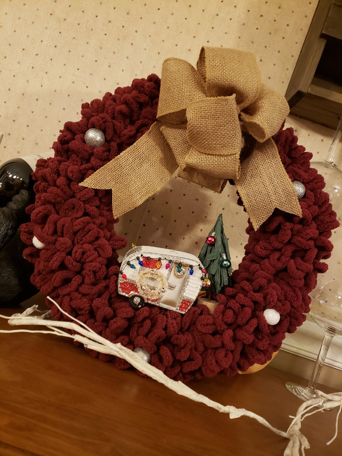 Loop Yarn Wreath - Etsy