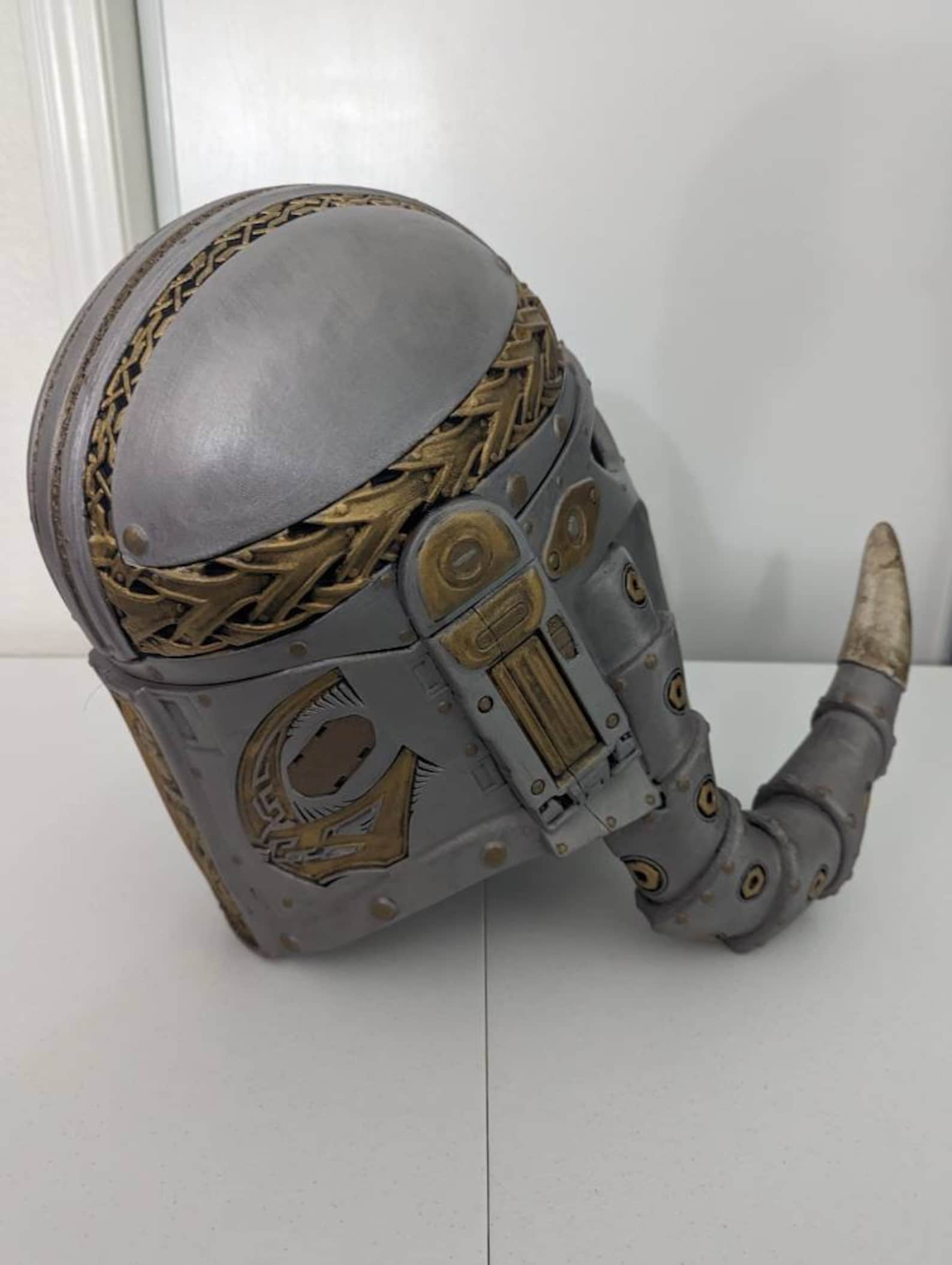 Mandalorian Mythosaur Blacksmith Helmet 3D Printed - Etsy