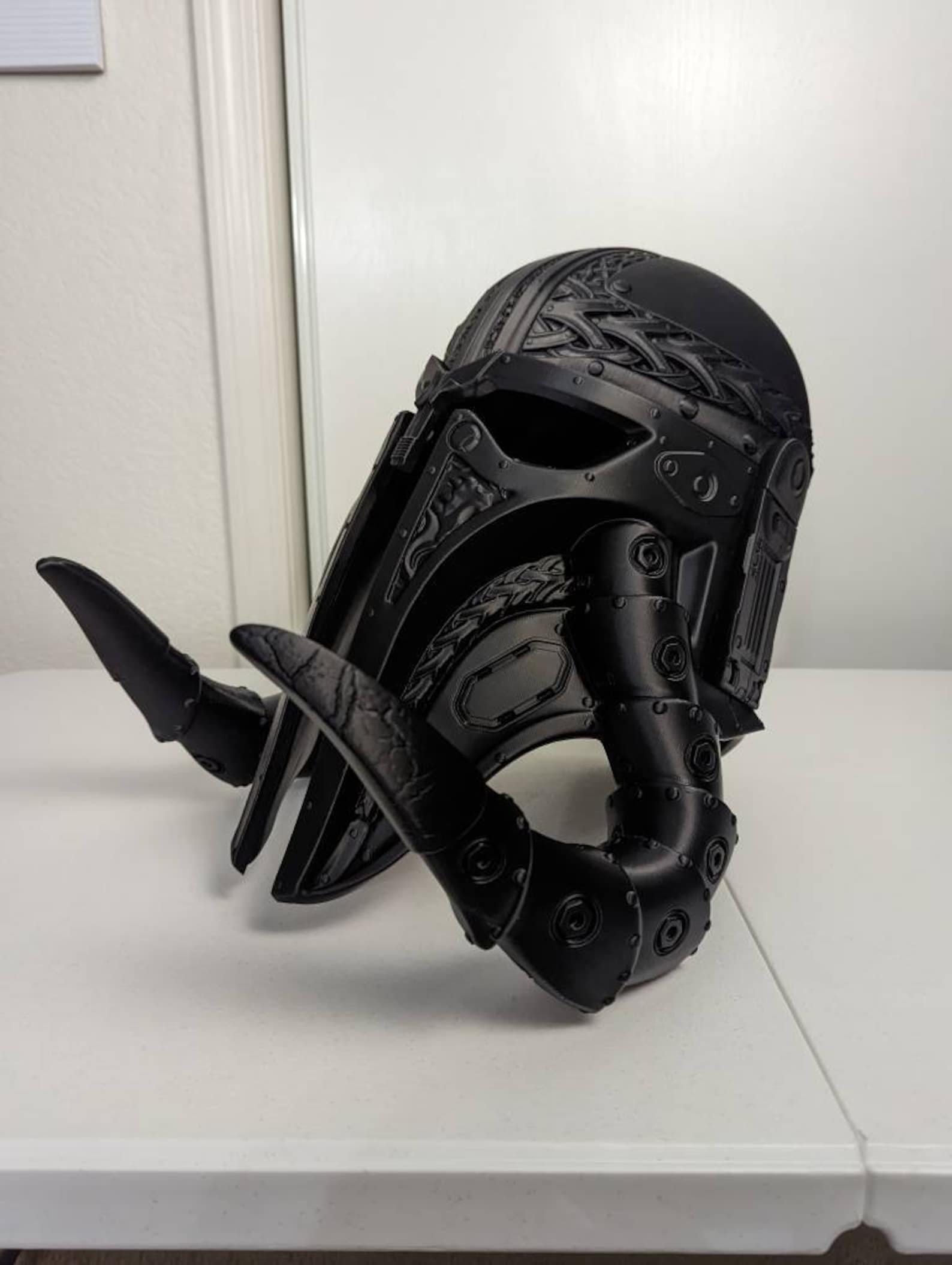 Mandalorian Mythosaur Blacksmith Helmet 3D Printed - Etsy