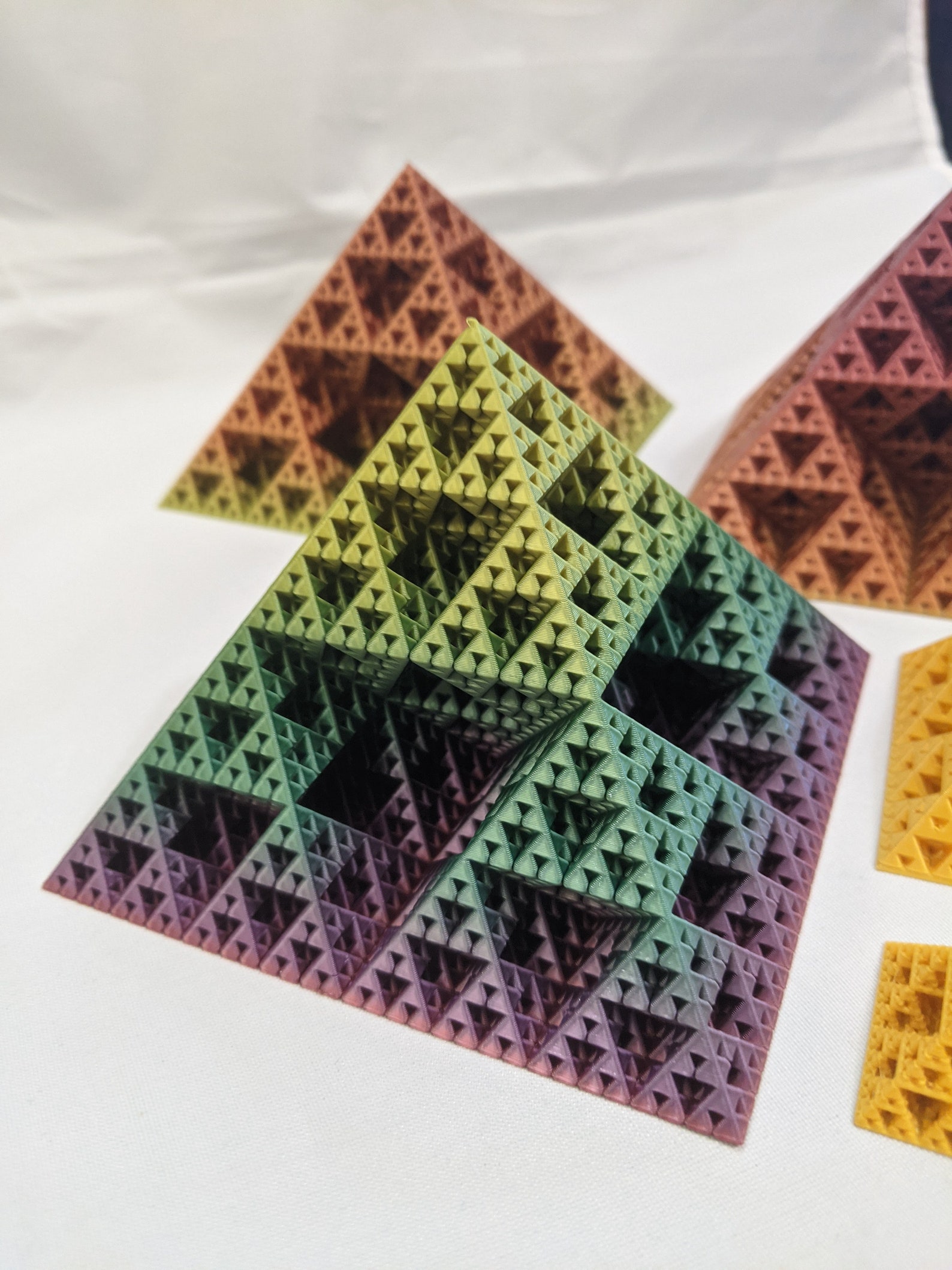 Fractal Pyramid / Sierpinski Triangle 3d Printed | Etsy