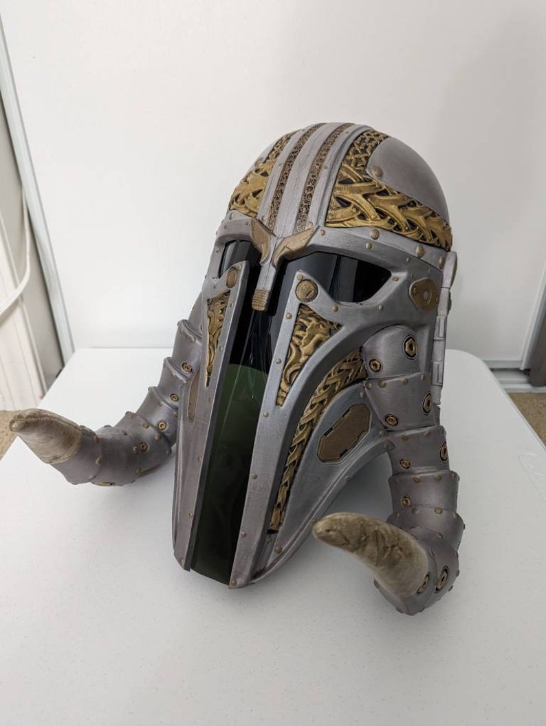 Mandalorian Mythosaur Blacksmith Helmet 3D Printed - Etsy