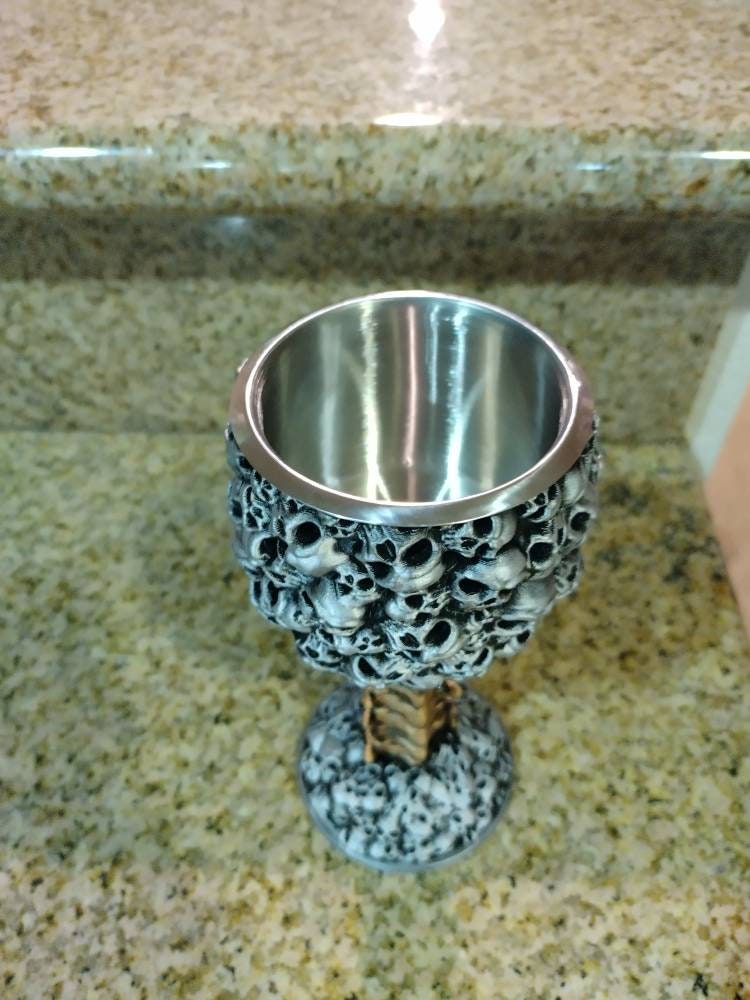 Skulls Chalice 3d Printed With or Without Metal Insert for - Etsy