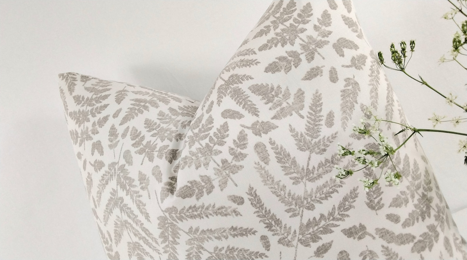 Fern Leaf Cushion Cover Botanical Throw - Etsy