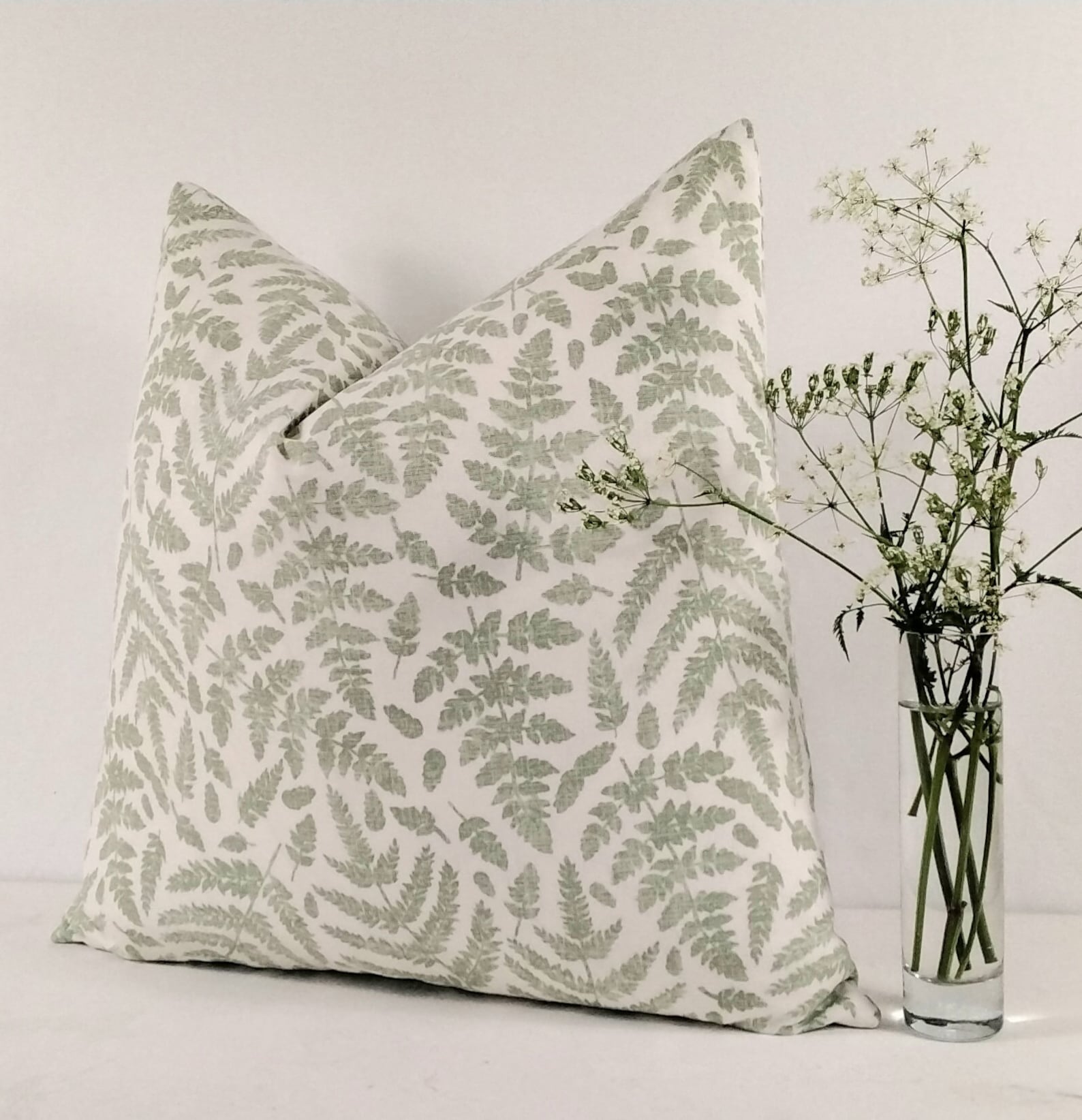 Fern Leaf Cushion Cover Botanical Throw - Etsy