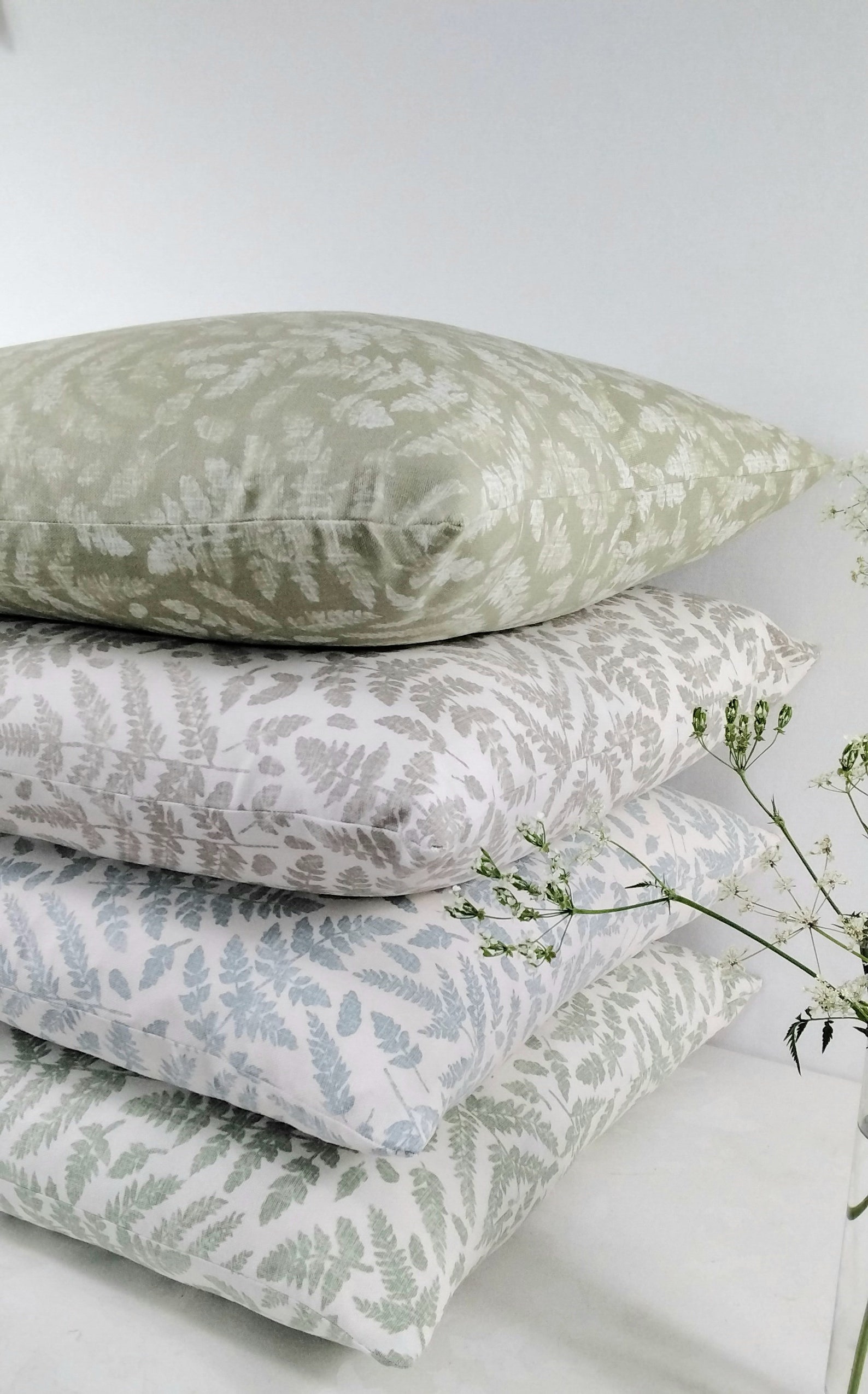 Fern Leaf Cushion Cover Botanical Throw - Etsy