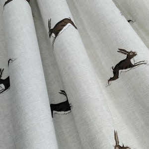 Hare Rabbit Fabric Softfurnishings Cushions Blinds Curtains Drapery by ...