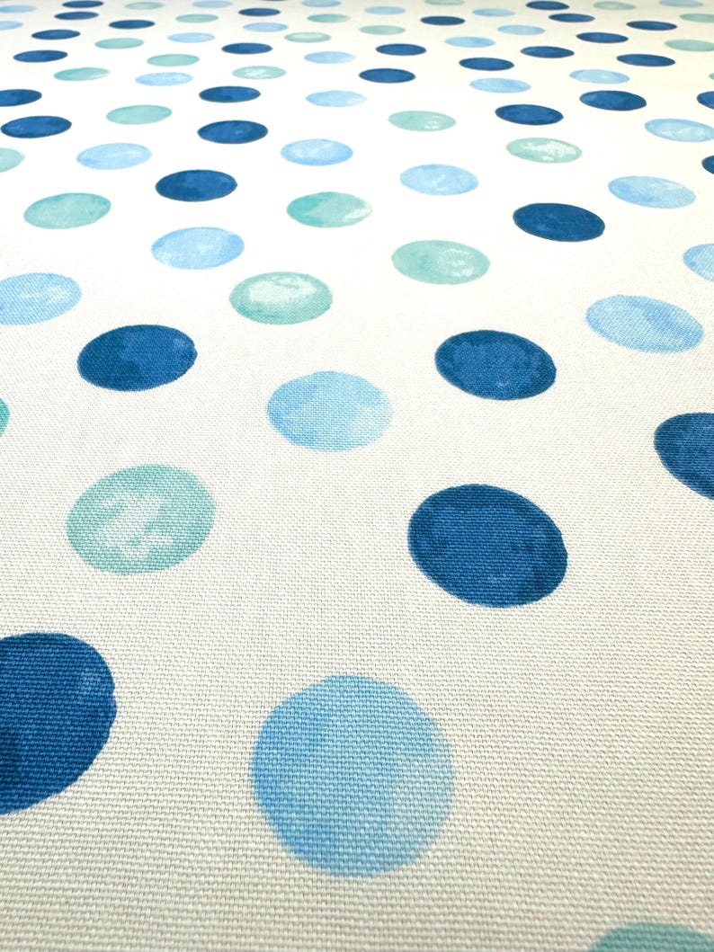Red Blue Green White Spotted Cotton Furnishing Fabrics Children's ...