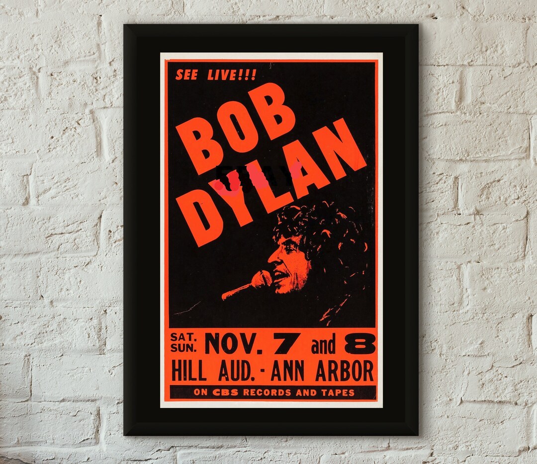 Affiche de concert de Bob Dylan impression professionnelle impression ...
