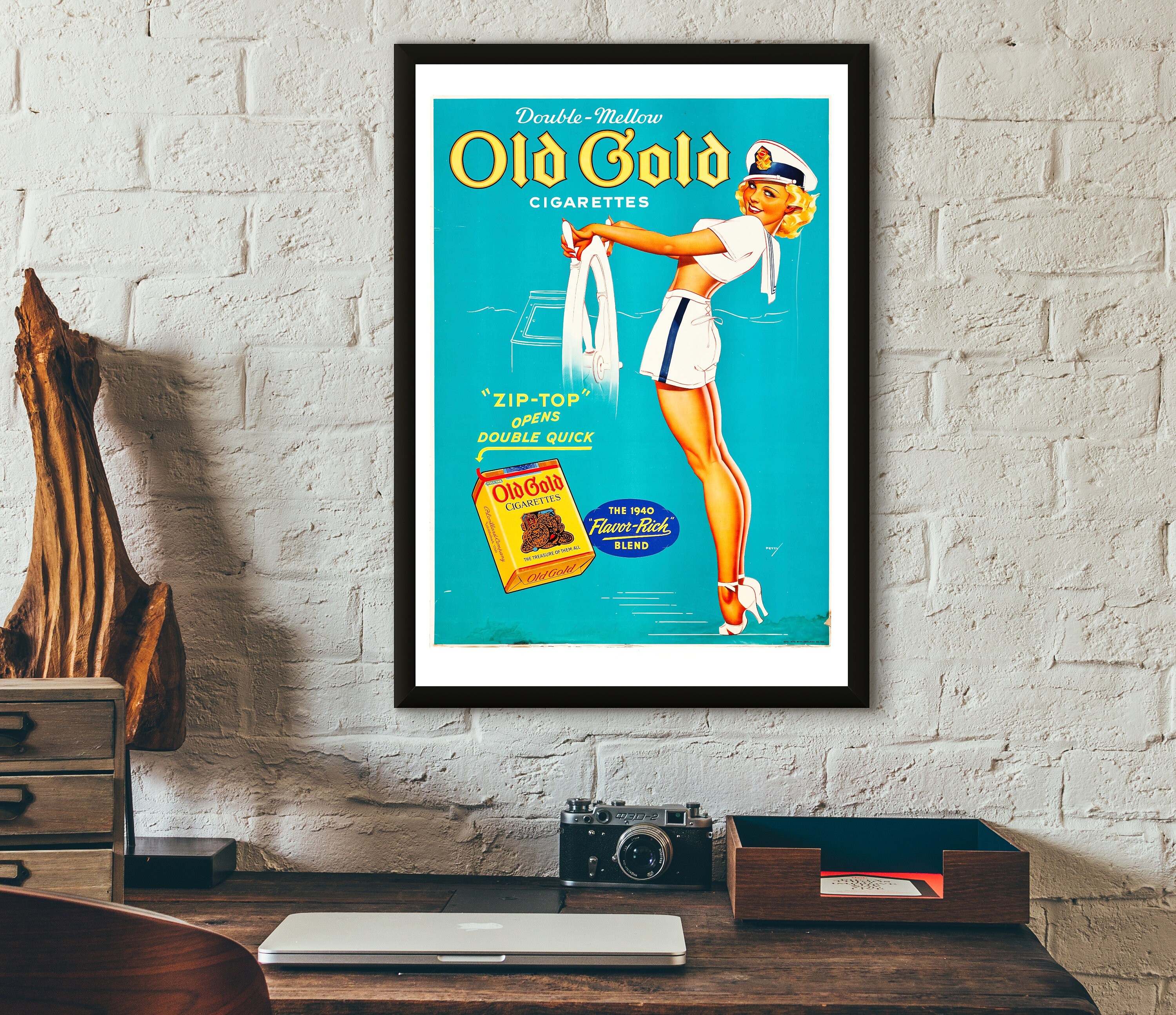 Old Gold Cigarettes Poster Professionally Printed Studio - Etsy