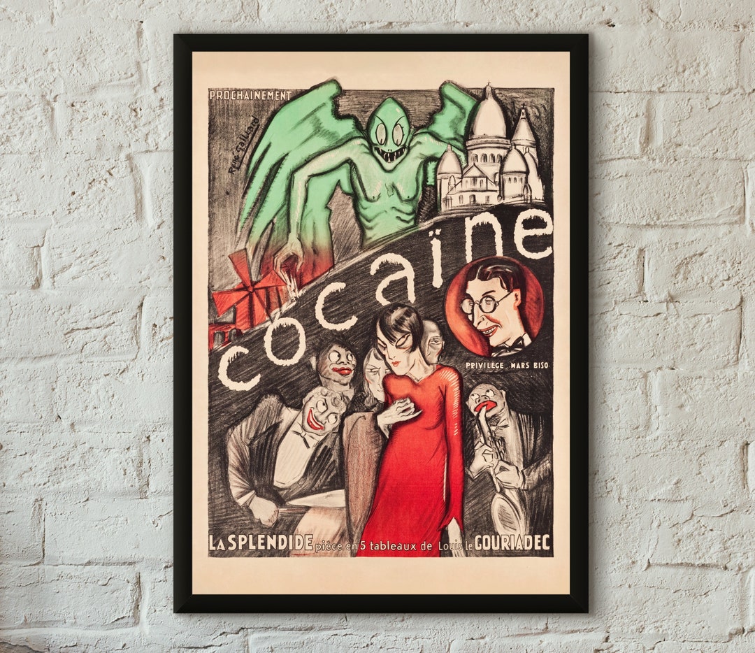 1925 Cocaine Theatre Poster Professionally Printed Studio Quality 1925 ...