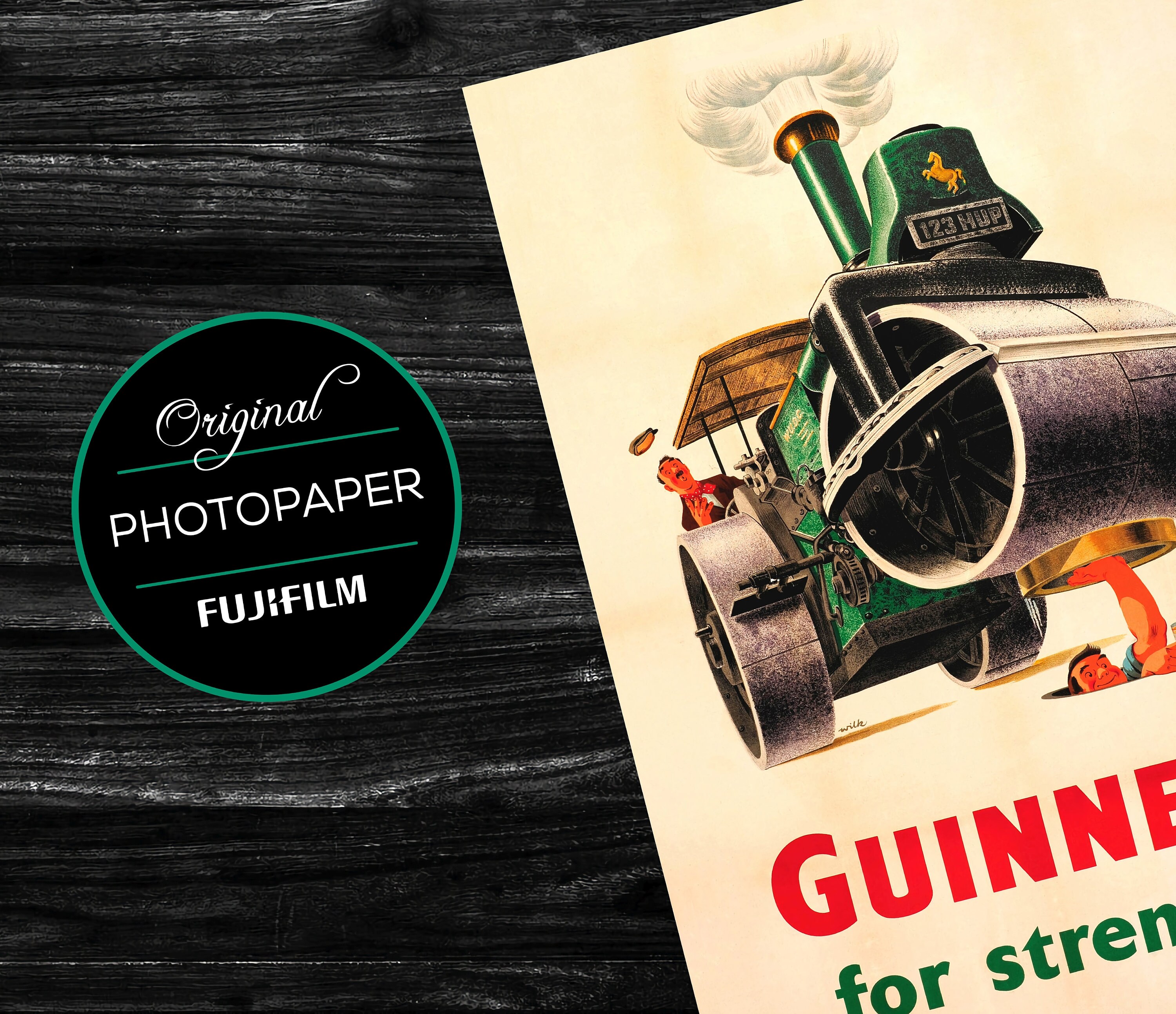 Guinness Advertising Poster Professionally Printed Studio - Etsy