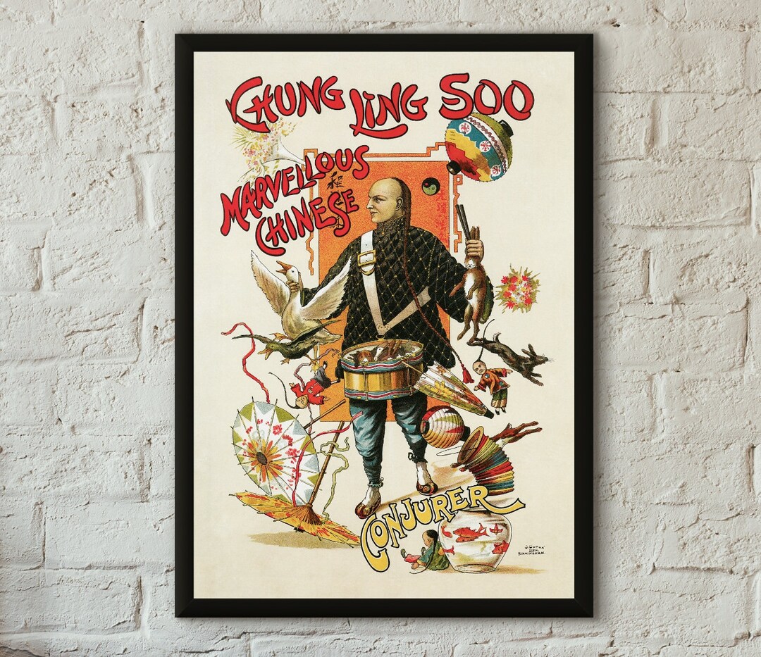 Chung Ling Soo Magician Poster Professionally Printed - Etsy