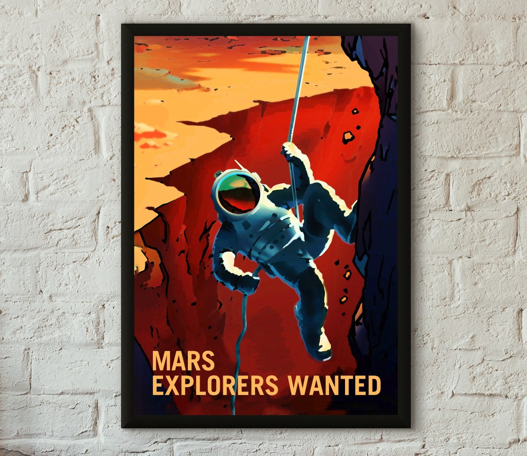 NASA Mars Explorers Wanted Poster Professionally Printed Studio Quality ...