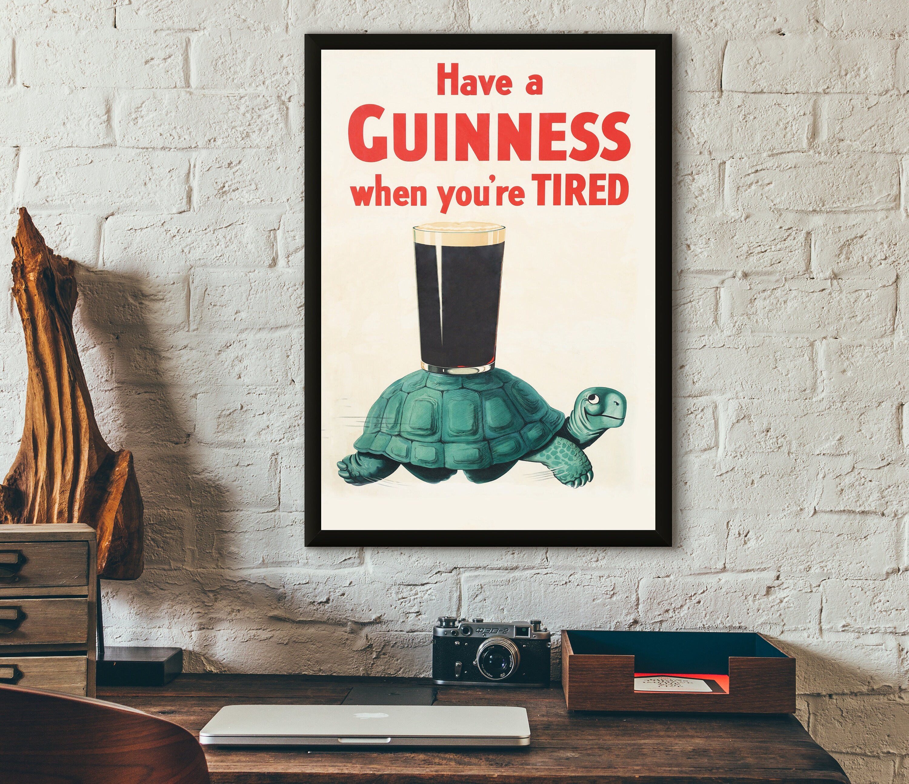 Guinness Advertising Poster Professionally Printed Studio - Etsy