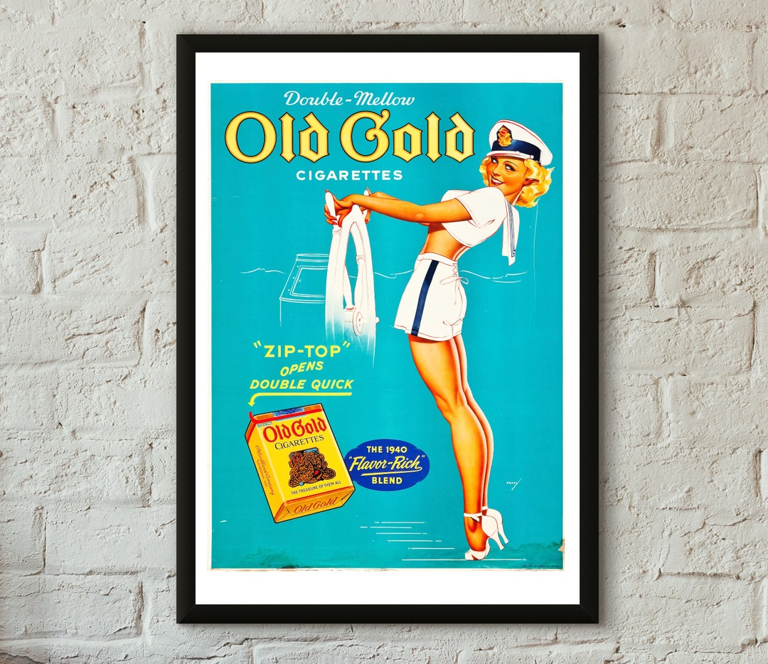 Old Gold Cigarettes Poster Professionally Printed Studio - Etsy