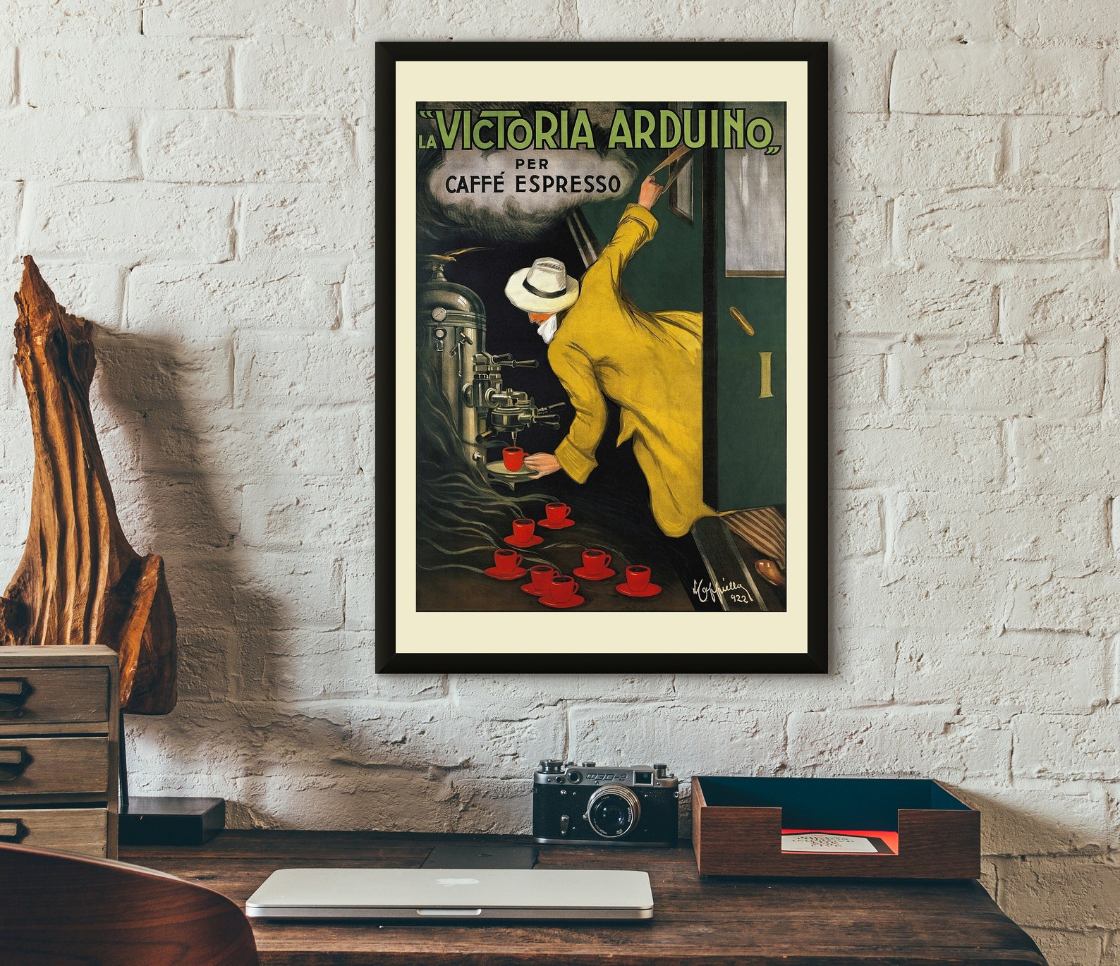 1922 La Victoria Arduino Coffee Poster Professionally - Etsy UK
