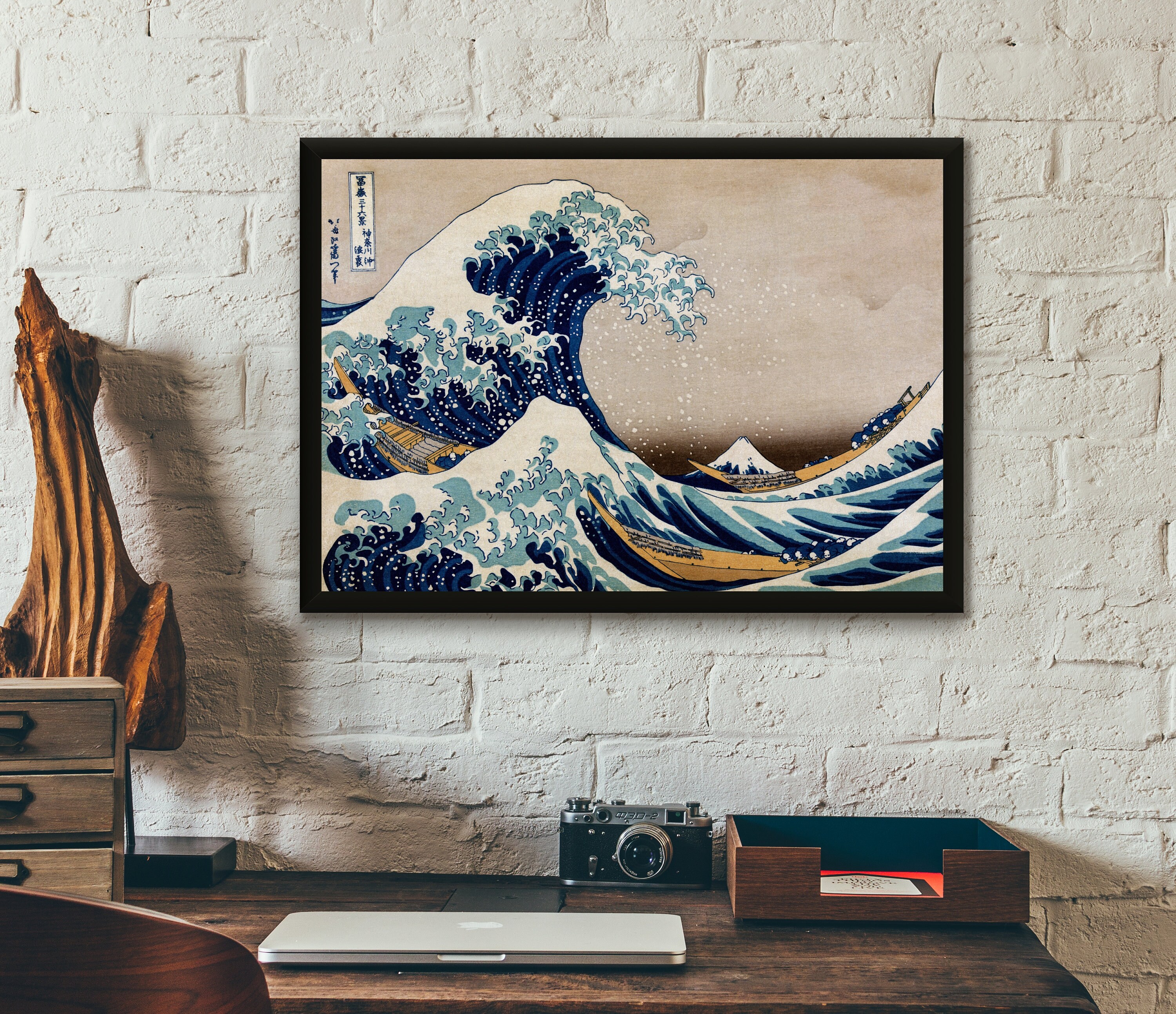 The Great Wave of Kanagawa Hokusai Poster Professionally - Etsy
