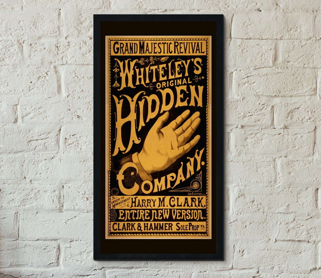 Hidden Hand Magician Poster Professionally Printed Studio Quality ...