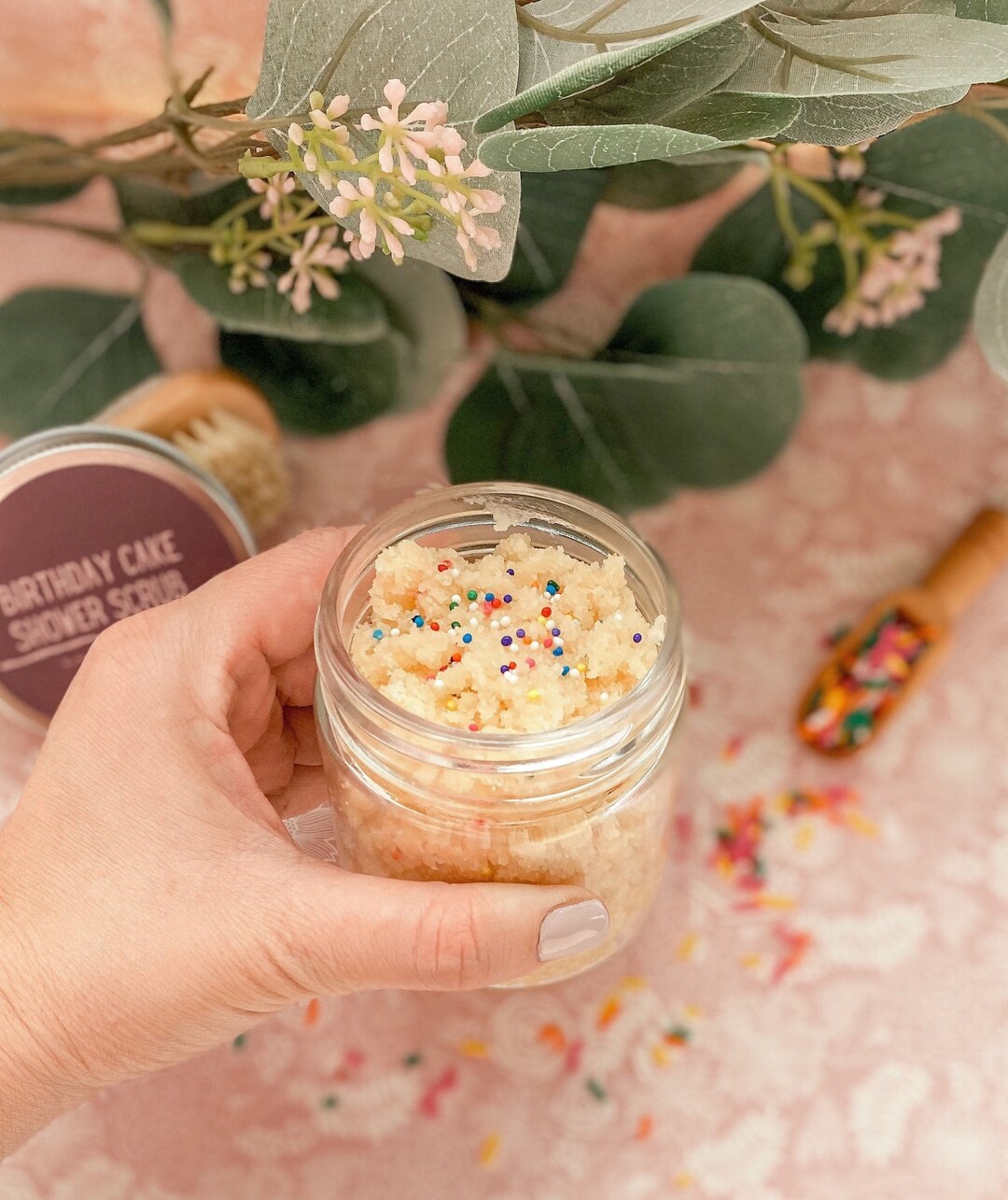 Birthday Cake Shower Scrub Funfetti Body Scrub Shower Scrub Cake Hand ...