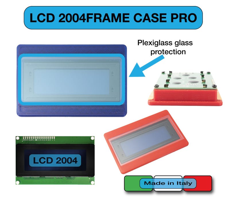 Frame Case Built-in LCD 2004 Housing Box Protection Arduino Raspberry Enclosure OLED Display - Etsy