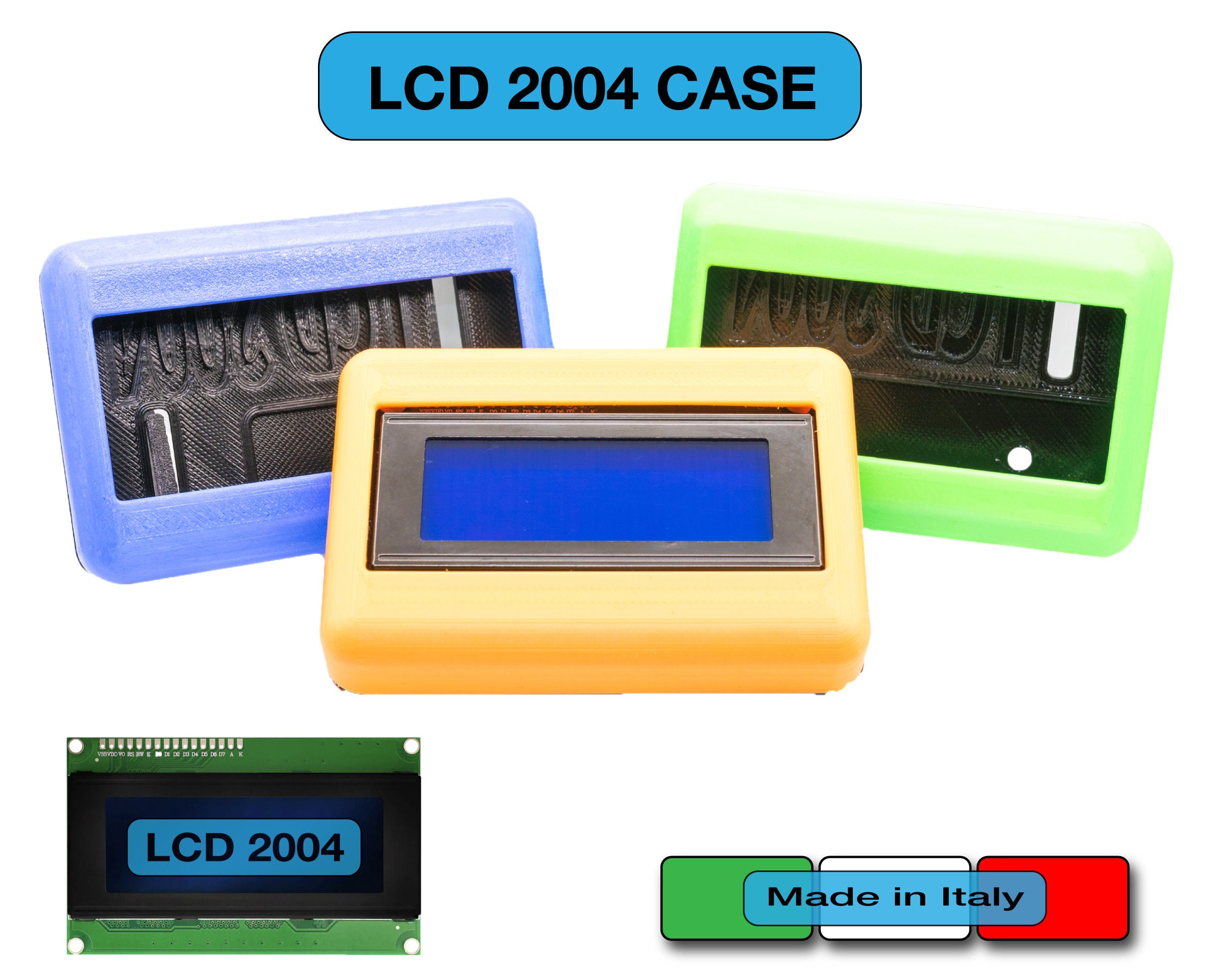 Case LCD 2004 Housing Box Protection Arduino Raspberry Enclosure ...