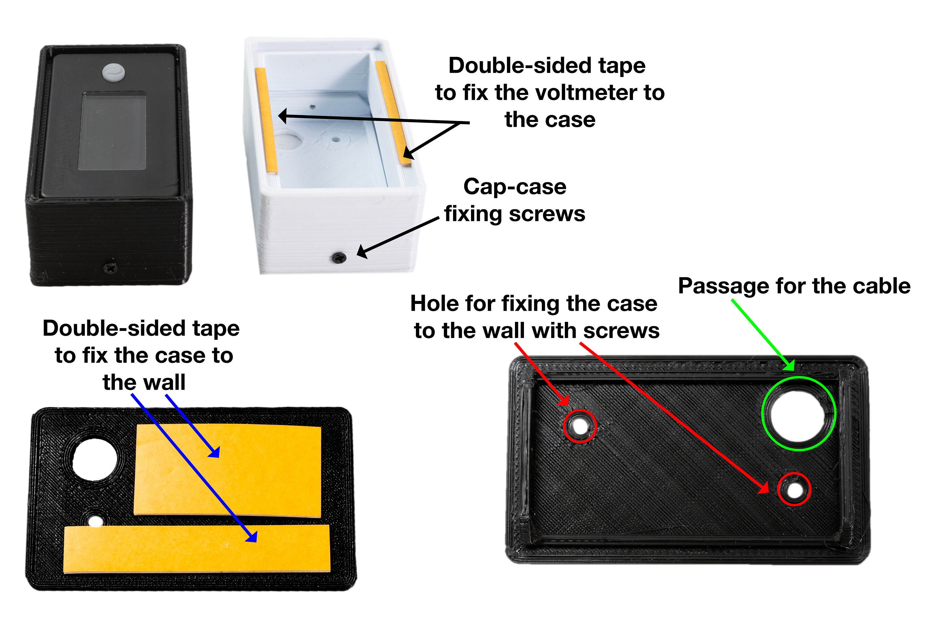 Battery Capacity Voltage Case - Voltmeter Battery Camper Caravan Case ...