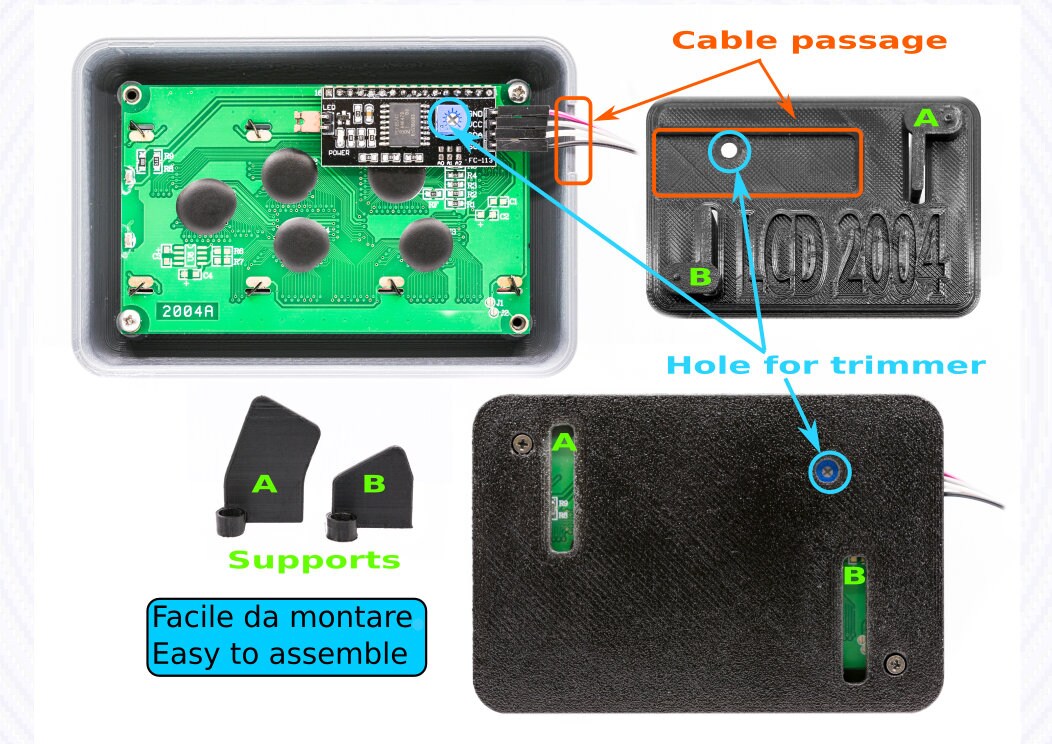 Case LCD 2004 Housing Box Protection Arduino Raspberry Enclosure Display - Etsy