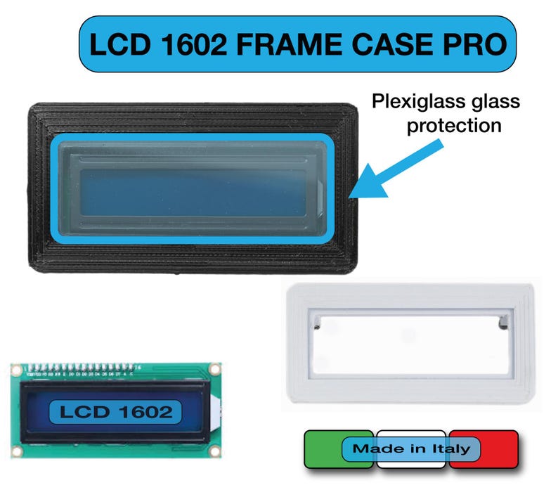 Frame Case Built-in LCD 1602 Housing Box Protection Arduino Raspberry Enclosure OLED Display - Etsy