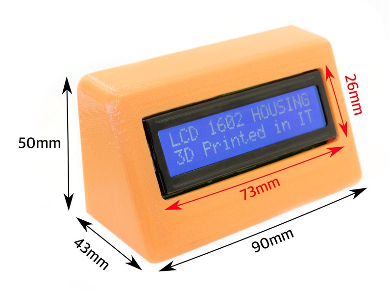 Case LCD 1602 Housing Box Protection Arduino Raspberry Enclosure ...
