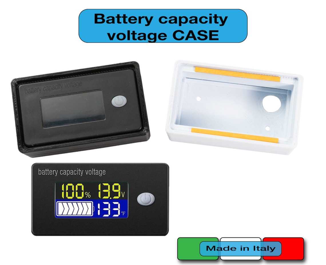 Battery Capacity Voltage Case - Voltmeter Battery Camper Caravan Case ...