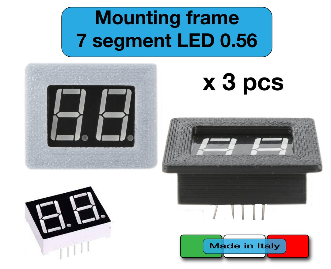 KIT Frame Mounting LED Display 7 Segment 0.56 Inch - Frame Case Frame ...